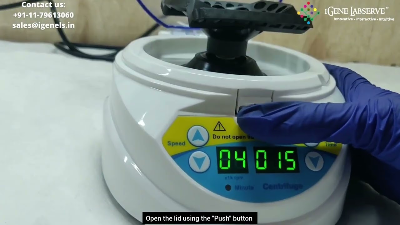 Minifuge | Mini Spin Centrifuge | iGene Labserve - YouTube