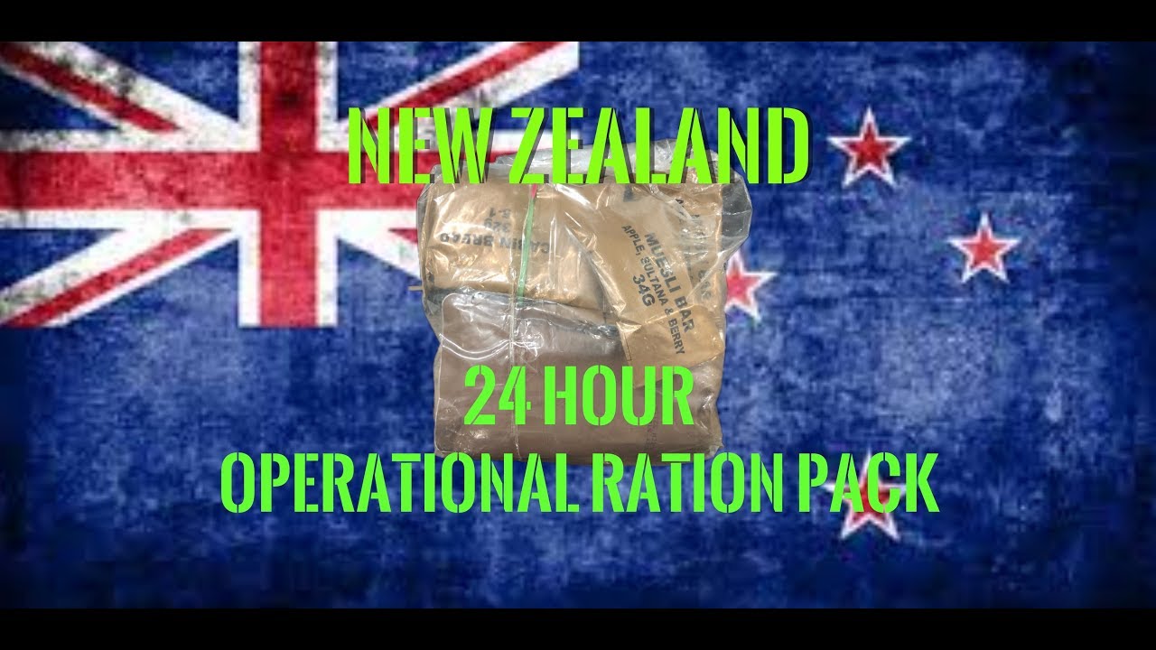 New Zealand MRE: 24Hour Operational Ration Pack Taste Test - YouTube