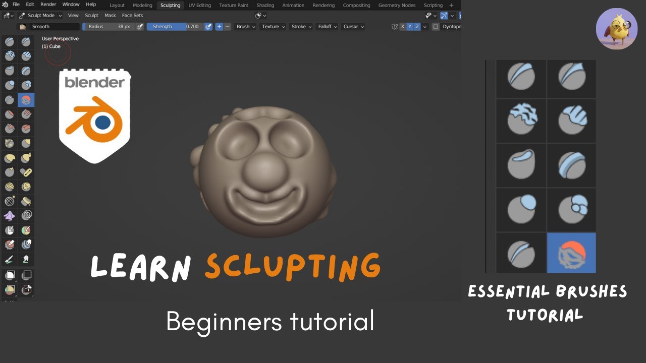 Master Blender SCULPTING Essentials for Beginners! Part 1: Essential ...
