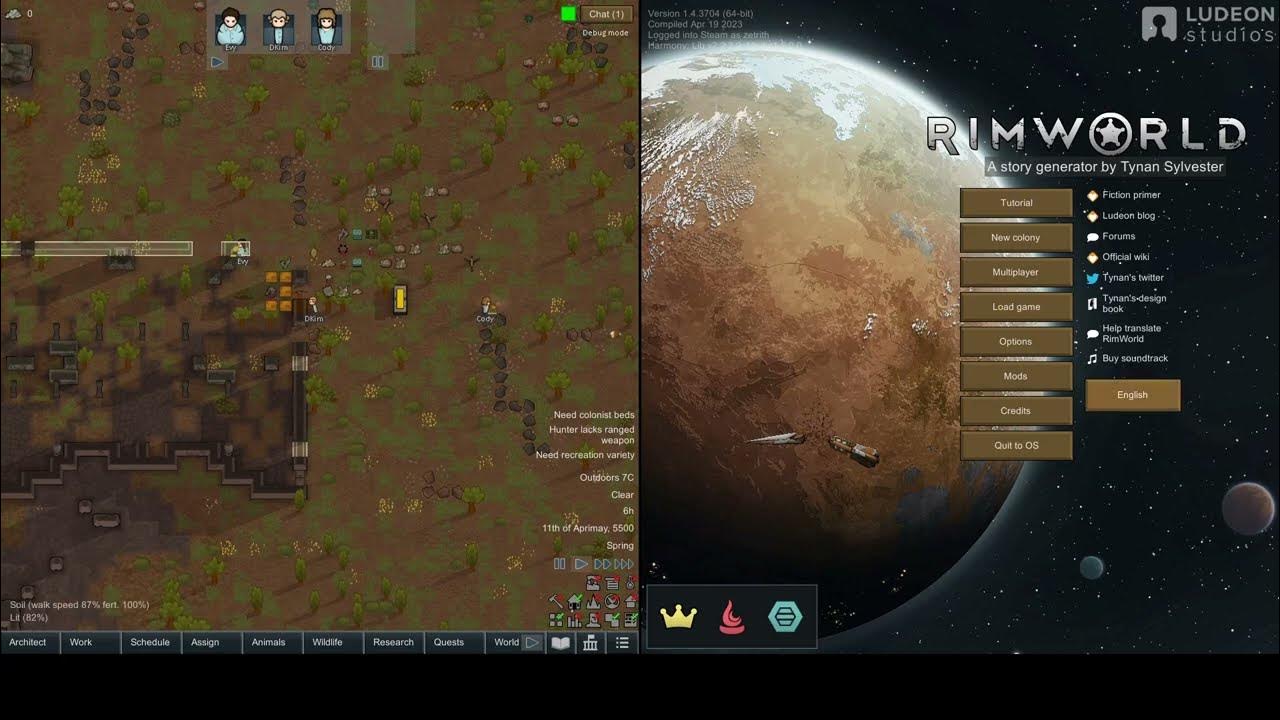 RimWorld Multiplayer mod: a peek at multifaction - YouTube