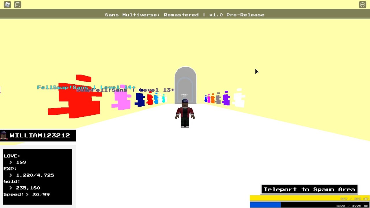 Sans Multiverse 3D RPG: All Bosses in Section 1 - YouTube