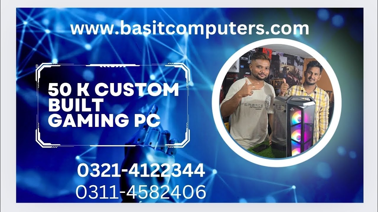 50k custom built pc #gaming #intel #amd #megasale #basit #rx590 #rgbpc ...
