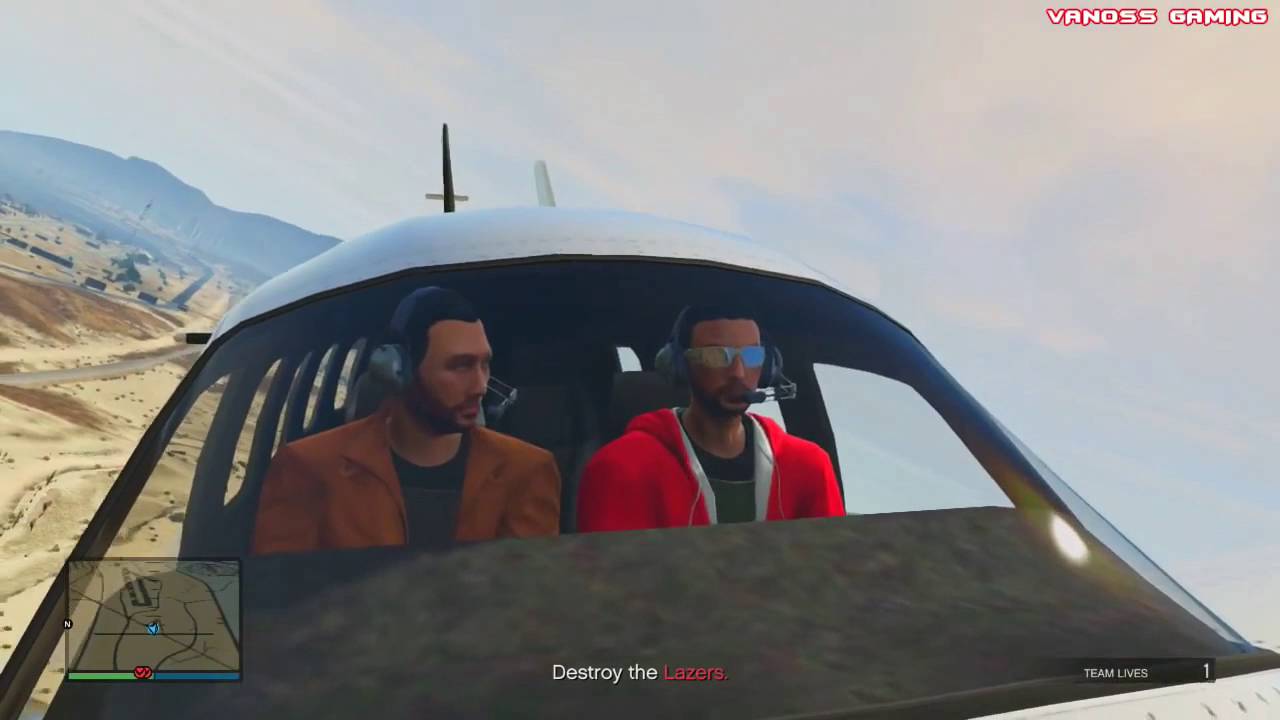 VanossGaming - GTA 5 "Terroriser falls out of plane"(Vanoss' P.O.V ...