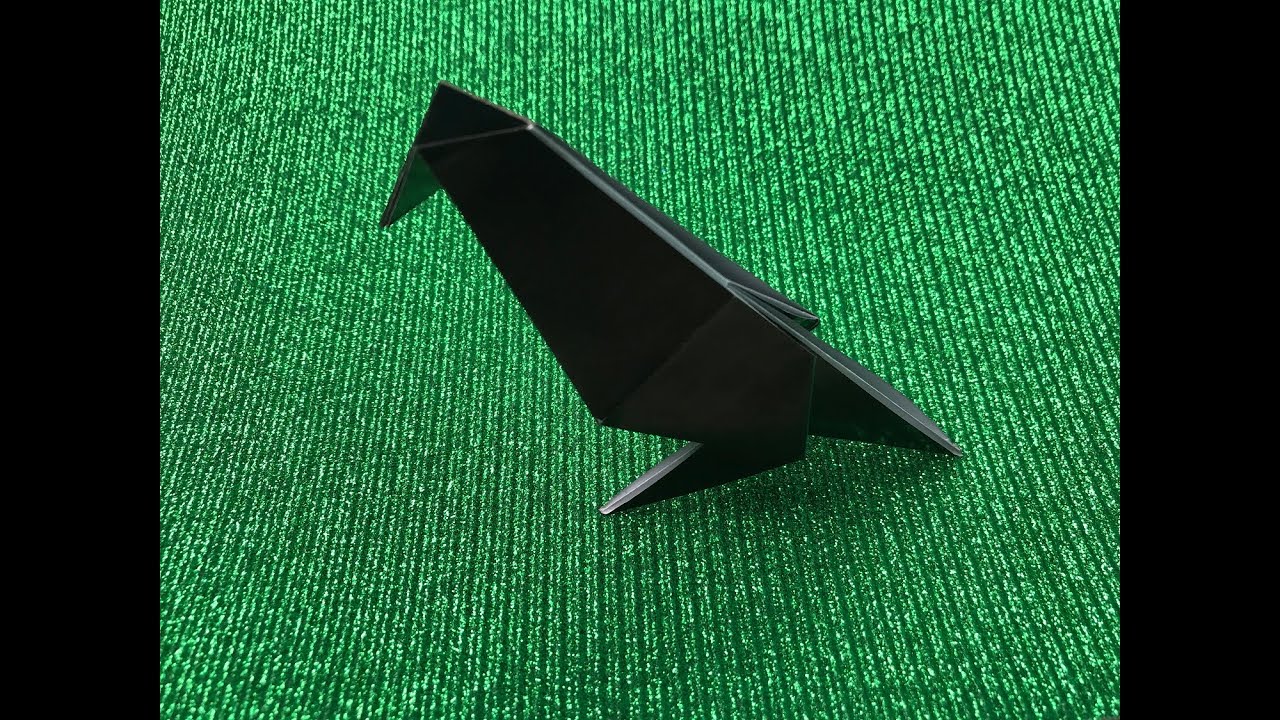 Origami Crow - Easy tutorial - YouTube