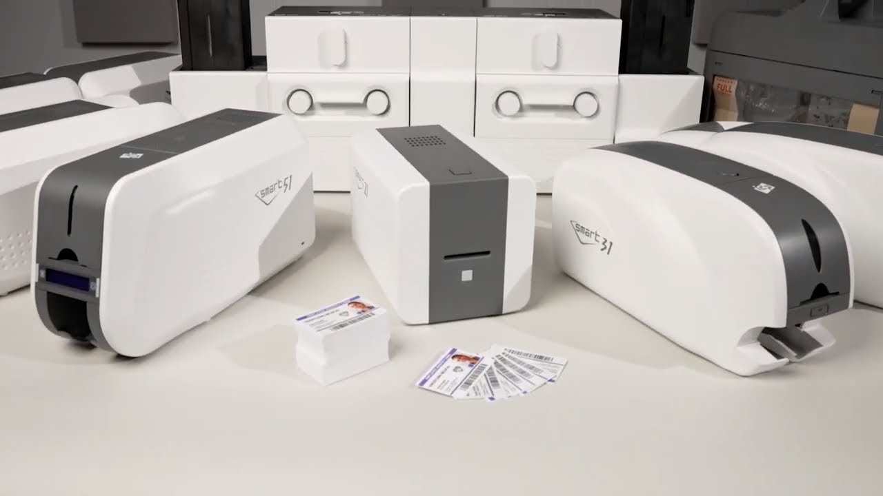 SMART-21 Series ID Card Printers - YouTube