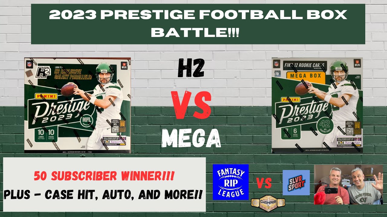 2023 PRESTIGE FOOTBALL REVIEW!! 🏈 BOX BATTLE WITH H2 AND MEGA BOXES ...