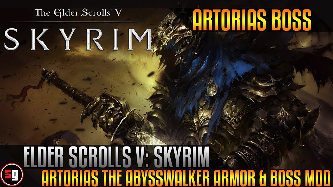 Skyrim - Artorias the Abysswalker Armor & Boss Mod - YouTube