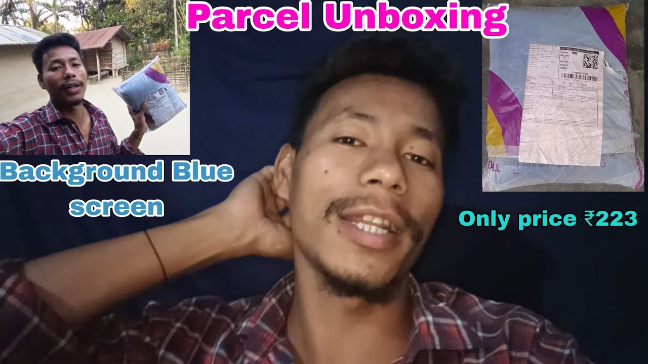 Background Blue screen parcel Unboxing | stookin 8x10Ft screen | Parcel ...