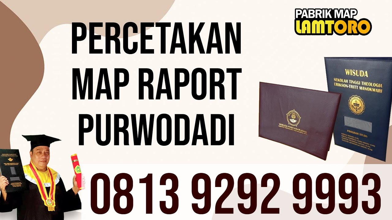 WA 0813 9292 9993 PERCETAKAN MAP RAPORT DI PURWODADI - YouTube