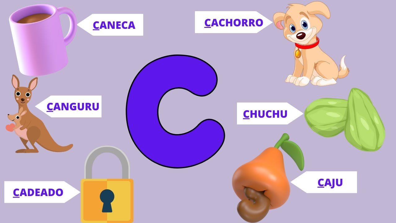 LETRA C - OBJETOS - FRUTAS - LEGUMES - ANIMAIS - EDUCAÇÃO INFANTIL ...