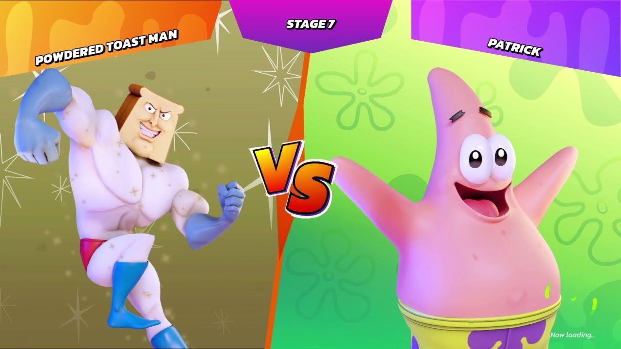 Powdered Toast Man Arcade Mode on Very Hard|Nickelodeon All-Star Brawl ...