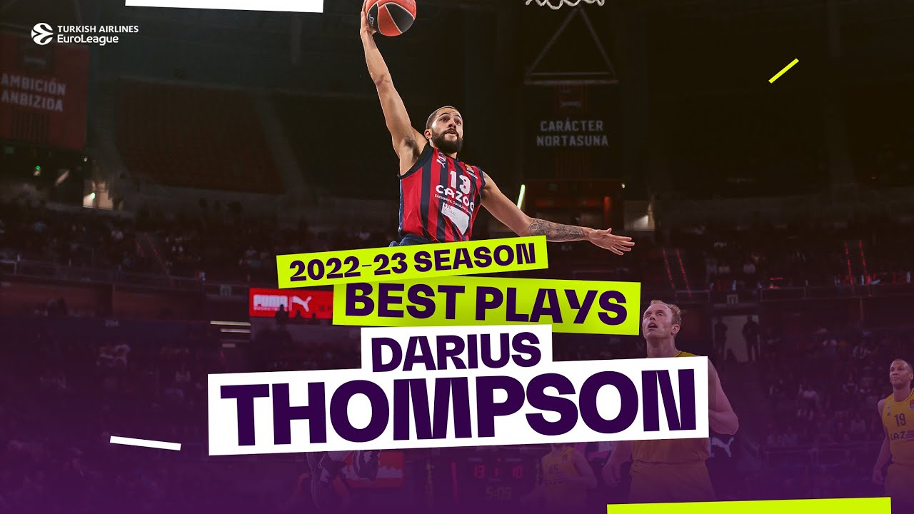 Darius Thompson | Best Plays | 2022-23 Turkish Airlines EuroLeague - YouTube