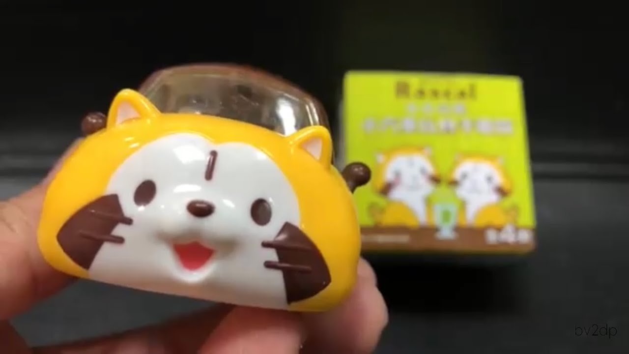 7-11統一超商 飲料加購 puchi Rascal 小小浣熊 小汽車玩具手電筒 - YouTube