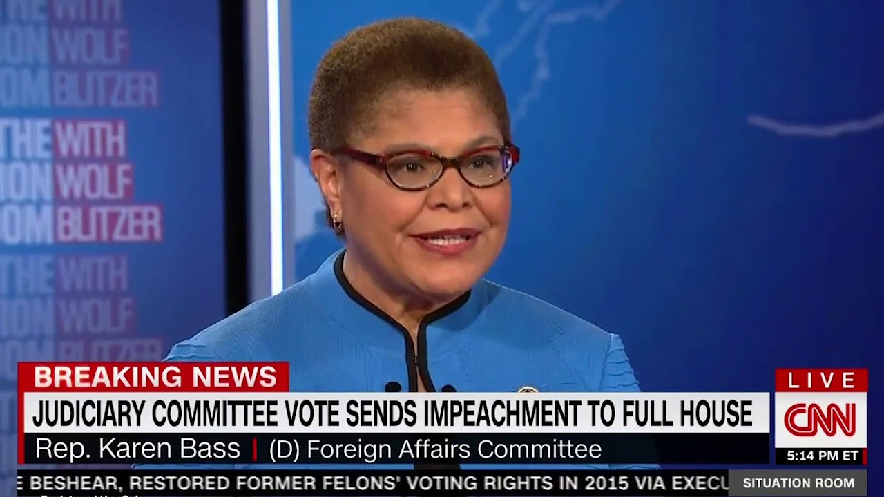 Rep. Bass On Impeachment: "Facts Never Challenged" - YouTube
