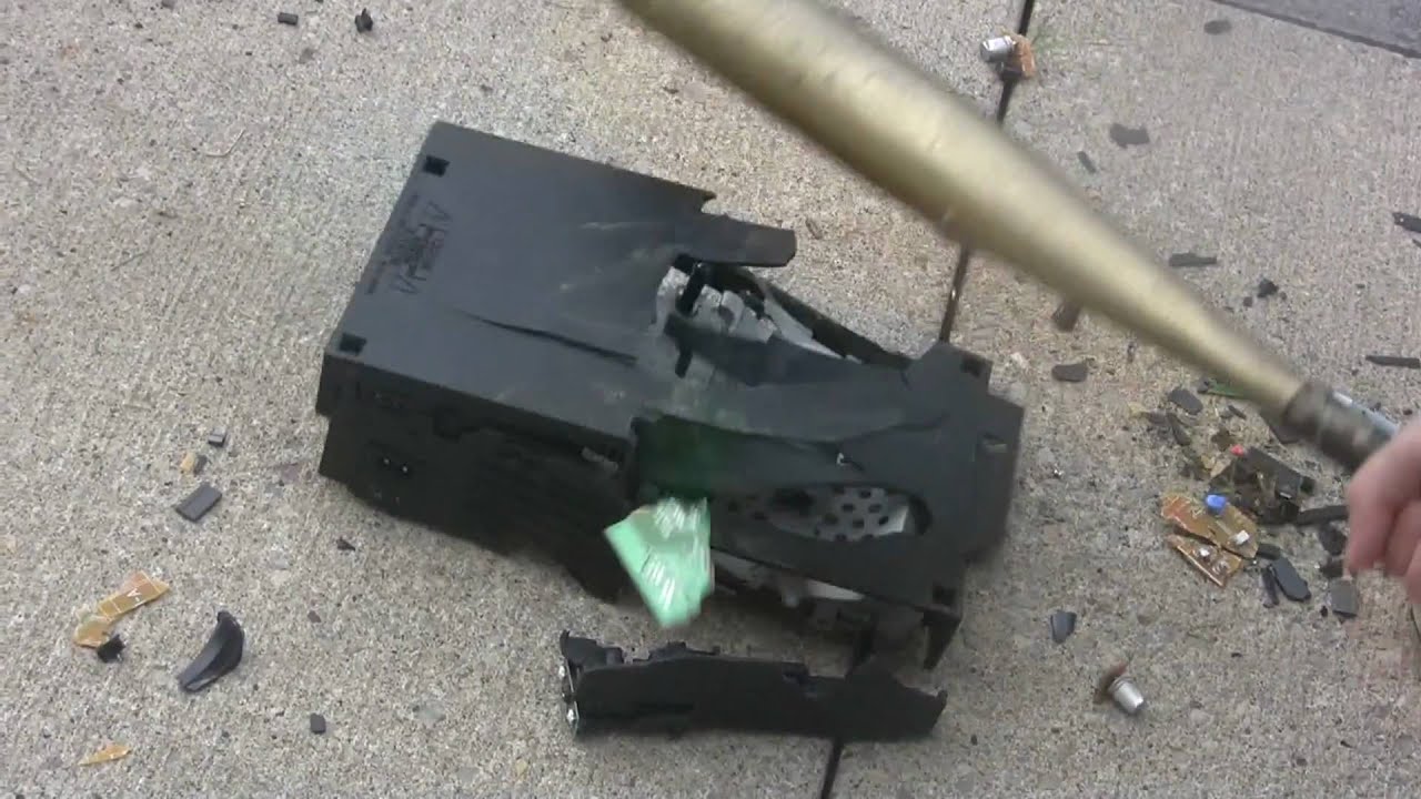 Smashing a PS2 - YouTube