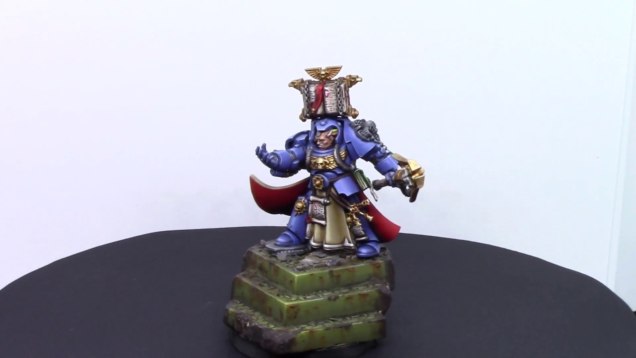 Space marine Librarian in terminator armor -Warhammer 40000- - YouTube