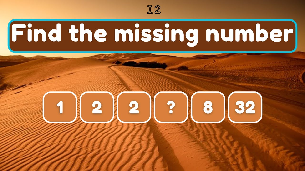 Find the missing number | Quiz for age 10+ - YouTube