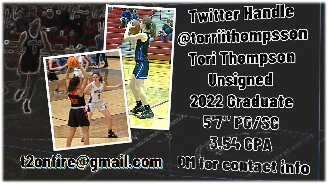 Tori Thompson Highlights from Sophomore and Junior Year - YouTube