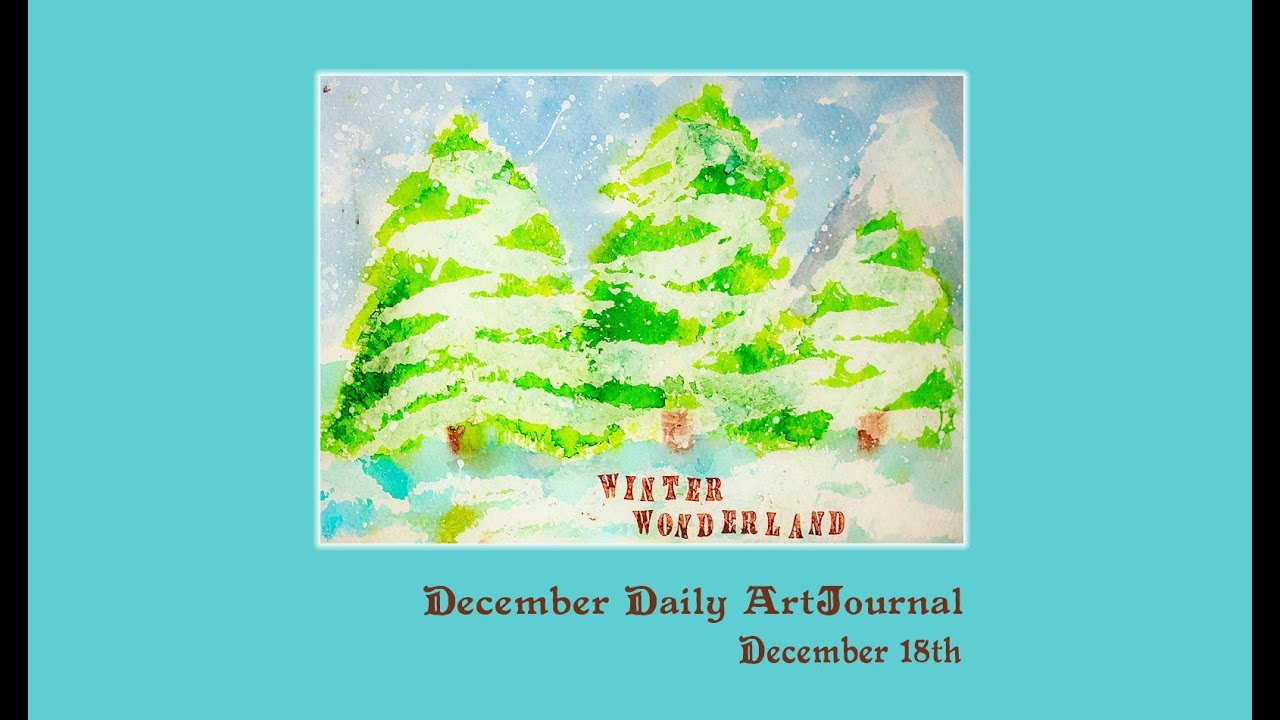 【December Daily Art-Journal】 December 18th - YouTube
