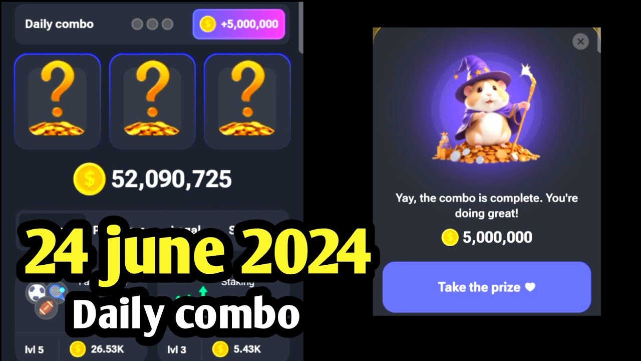 Hamster Kombat : 24 June Daily Combo Card | Hamster Kombat Daily Combo ...