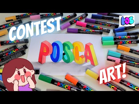 Drawing Letter Typography with posca markers - YouTube