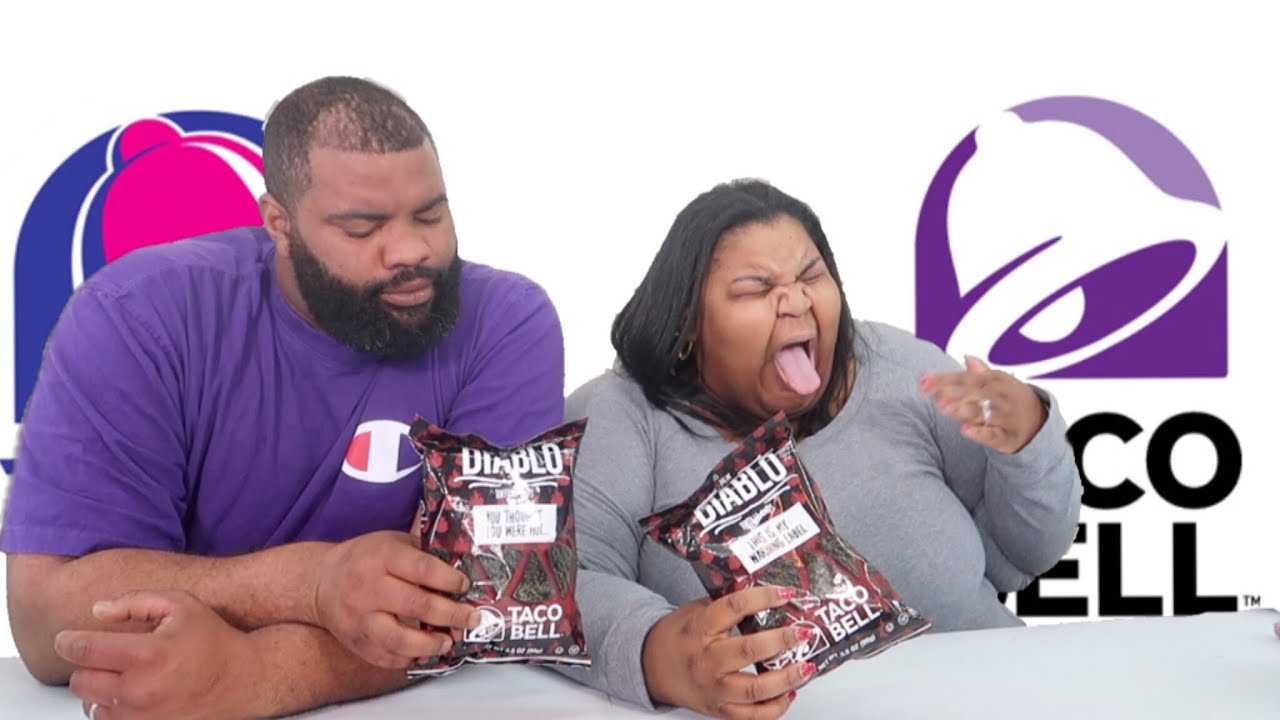 Taco Bell DIABLO CHIP CHALLENGE! WHO CAN EAT THE WHOLE BAG? - YouTube