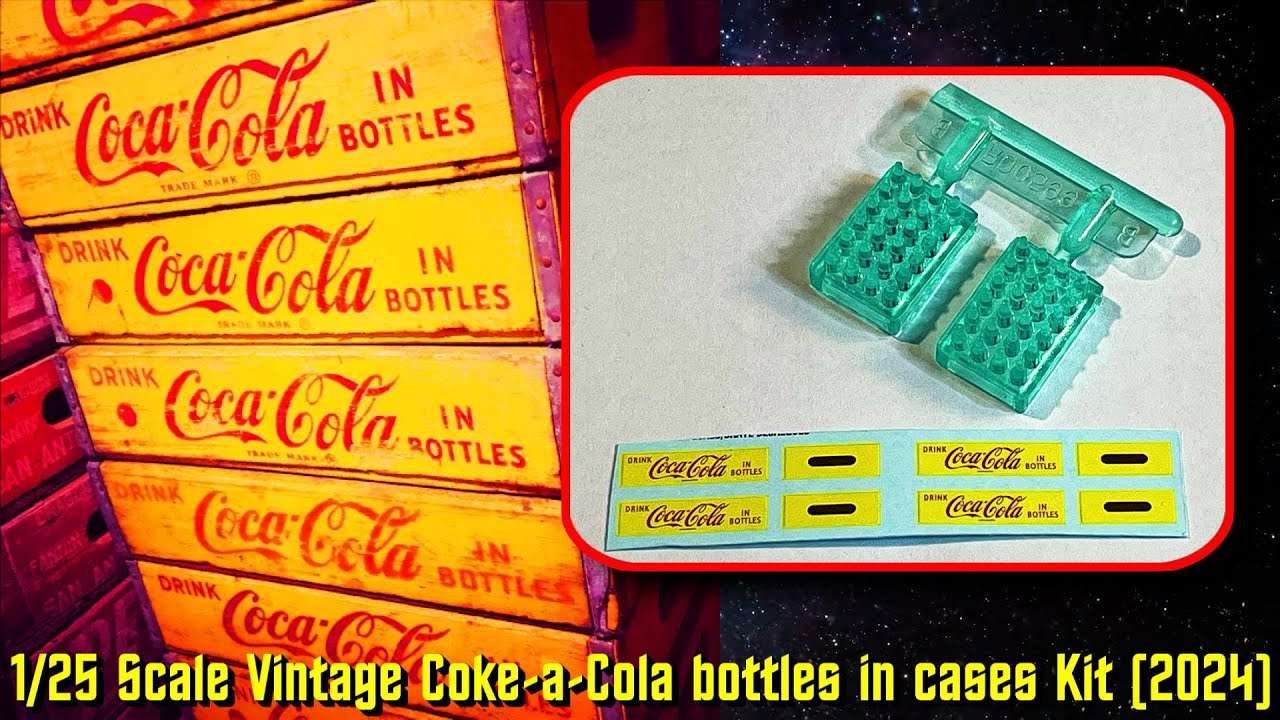 AMT 1:25 Scale COCA-COLA bottles in cases for COKE Model Display - YouTube
