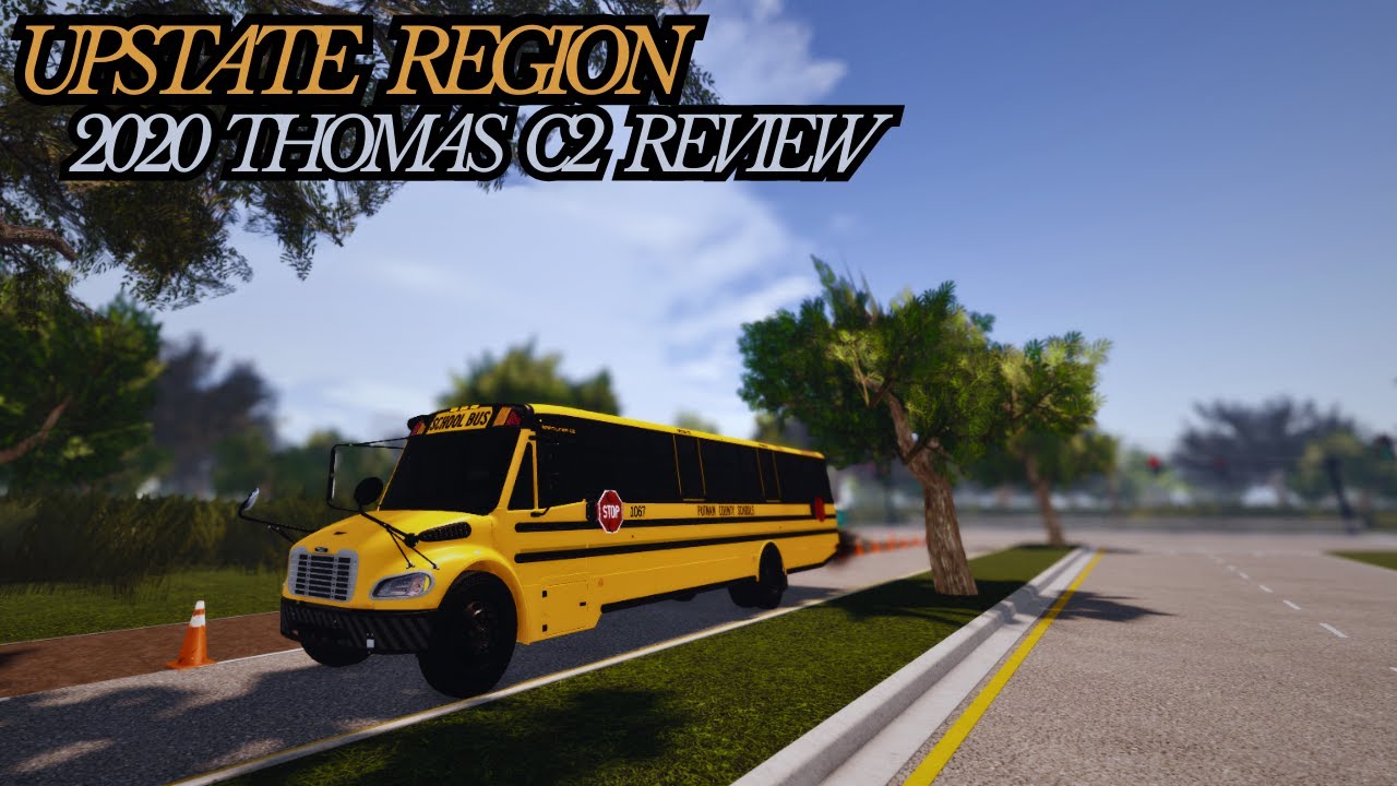 ROBLOX | Upstate Region – NEW Spare Thomas C2 Bus! Full Route Review ...