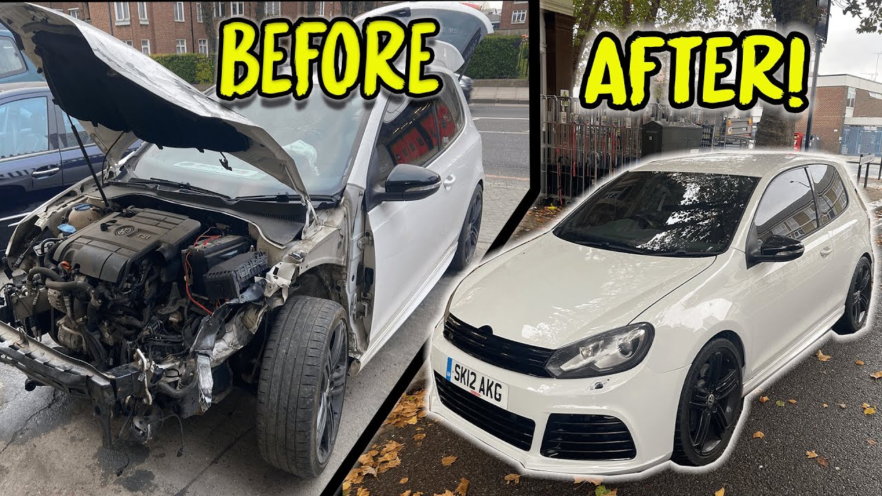 I SPENT 1 YEAR FIXING THIS SUPER WRECKED MK6 VW GOLF R... WATCH IN 10 ...
