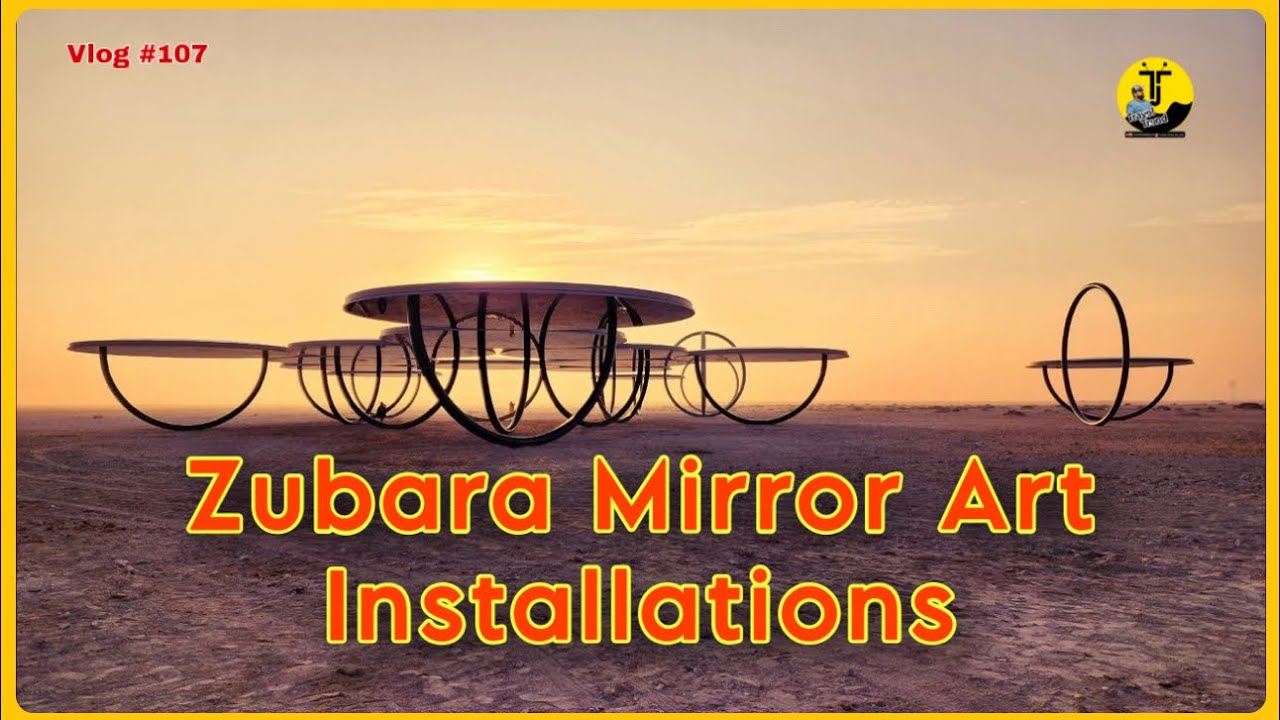Zubara Mirror Art Installations | Shadows Traveling on the Sea of the ...