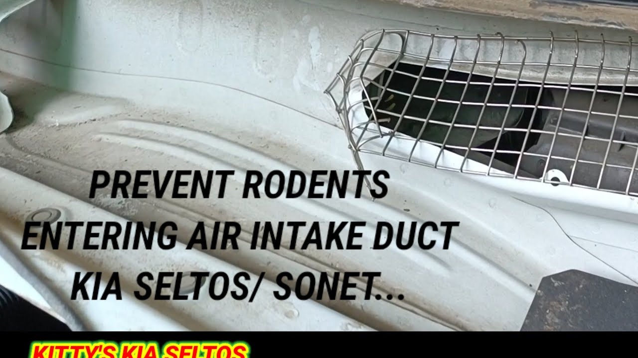 KIA SELTOS RAT MESH FOR AC AIR INTAKE VENT.... - YouTube