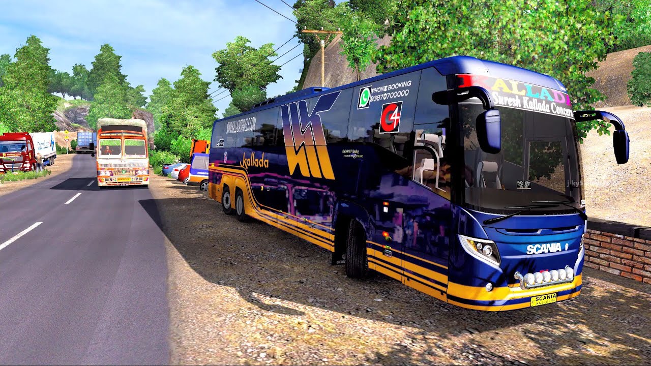 Reckless Bus Drive on village Road | it's Too fast | Ets2.. - YouTube
