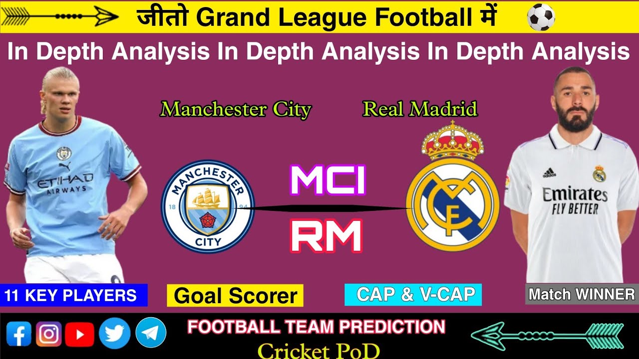 mci vs rm dream11 | mci vs rm dream11 prediction | mci vs rm dream11 ...