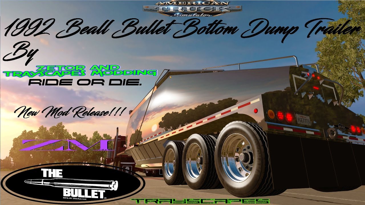NEW MOD!!! Showcasing The 1992 Beall "Bullet" Bottom Dump Trailer ...