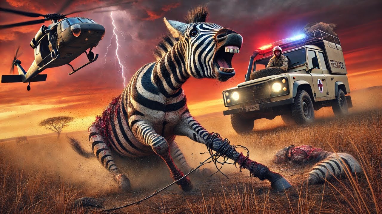 Saving a Zebra from a Deadly Trap - YouTube