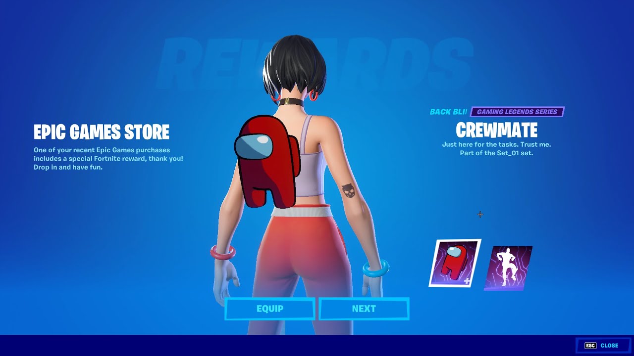 How to Get Among Us Crewmate Back Bling & Distraction Dance Emote in ...