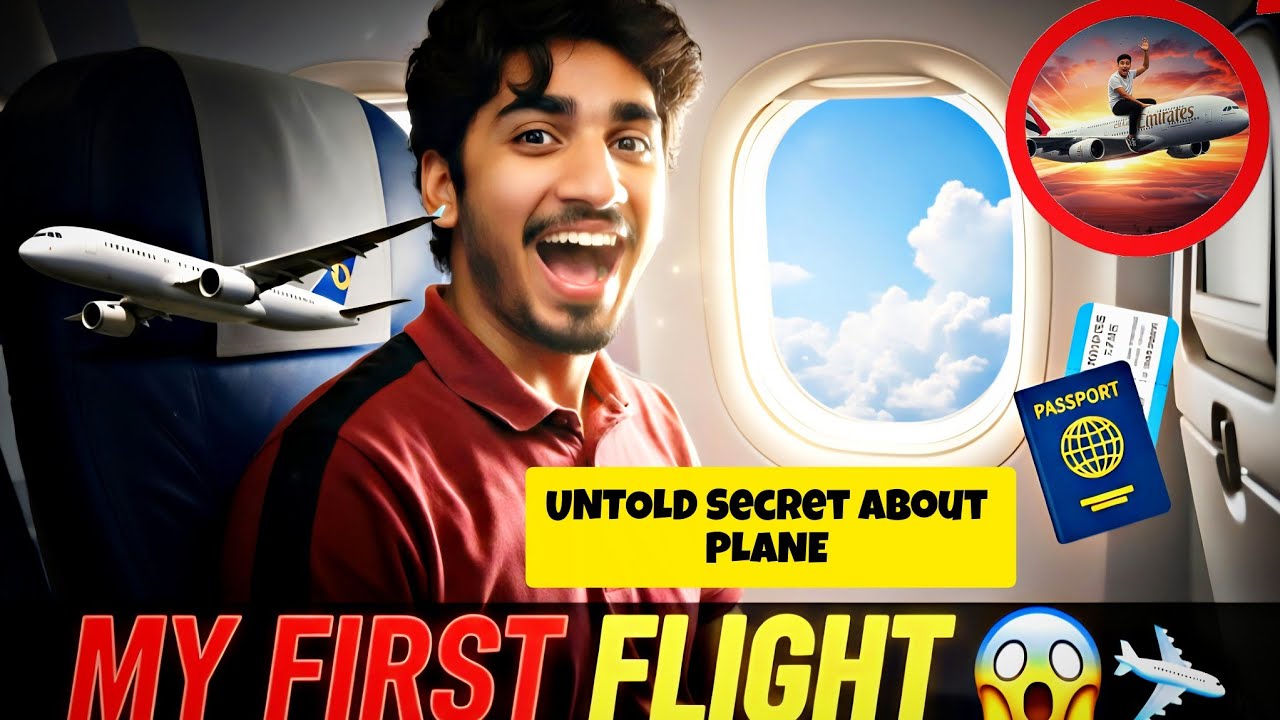 MY FIRST FLIGHT ️- I Never Expect This Moment😱 ?? - Full Experience ...