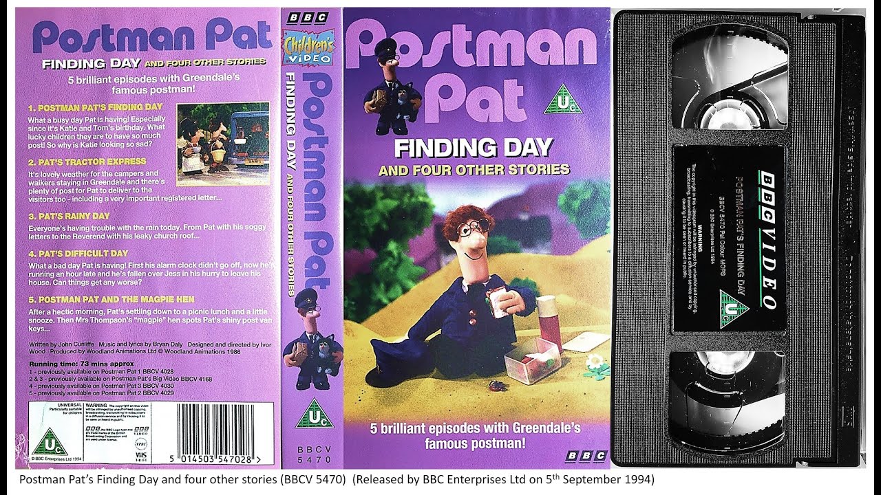 Postman Pat's Finding Day and four other stories (UK VHS Recreation ...