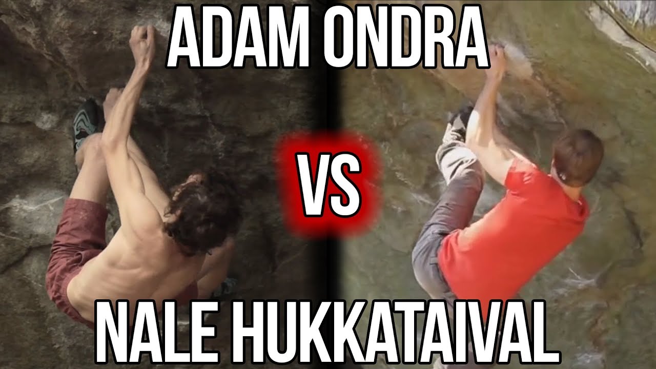 Adam Ondra VS Nalle Hukkataival - Gioia 8c+ | Rock Climbing Comparison ...