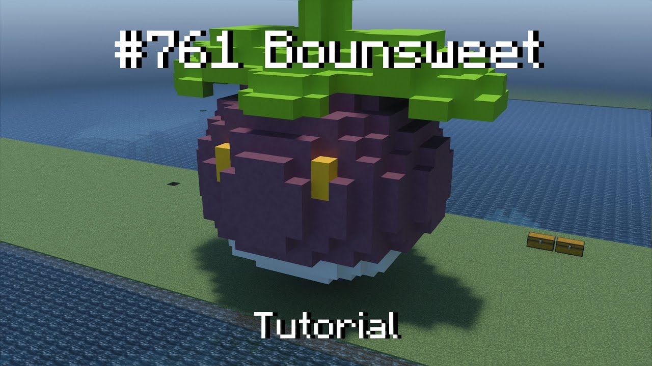 How to build a Pokémon Bounsweet statue in minecraft (Tutorial) - YouTube