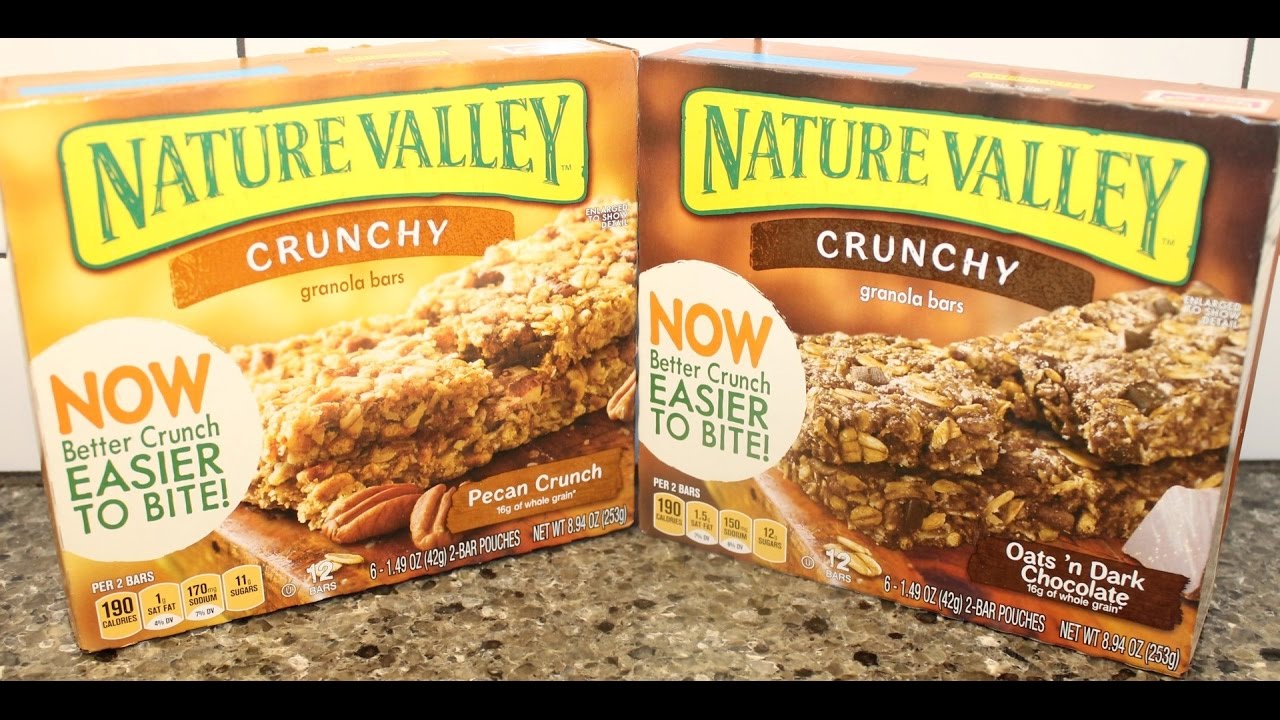 Nature Valley Crunchy Granola Bars: Pecan Crunch & Oats ‘n Dark ...