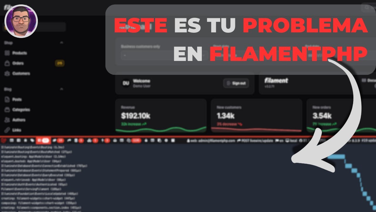 ¿filamentphp Es Muy Lento Mira Tu Laravel Debugbar Youtubeemk 0332