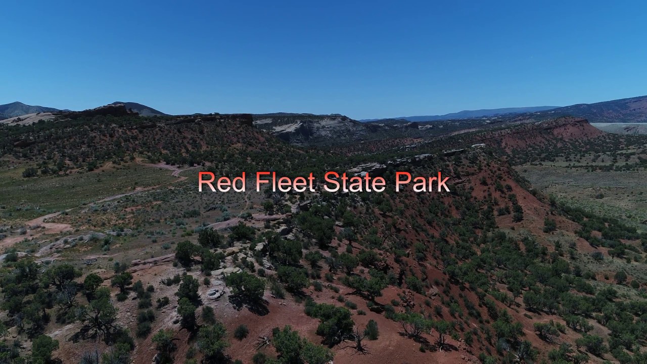 Utah Aerial - Red Fleet State Park - YouTube