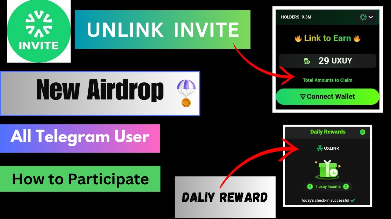 UXLINK Airdrop | UXLINK Telegram bot | INVITE Airdrop | INVITE Telegram ...