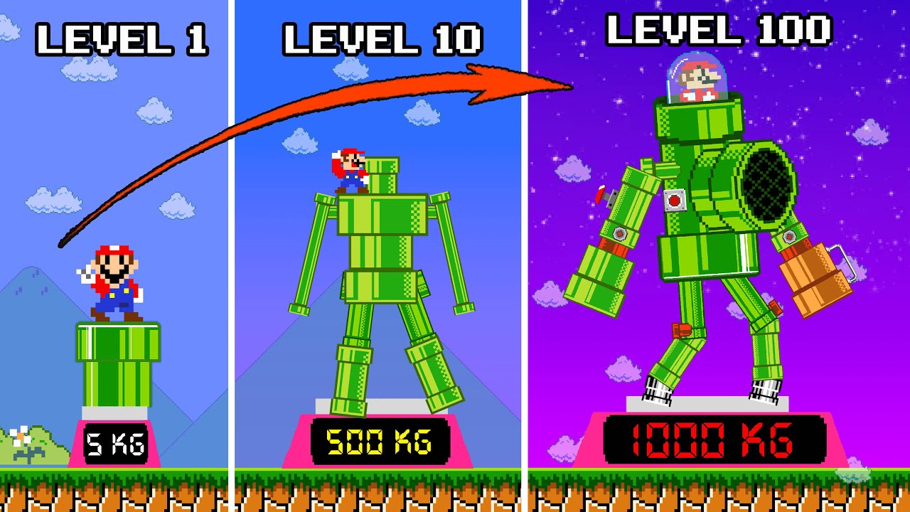 EVOLUTION Of Mario Robot: Every Seed Makes Mario Become ROBOT | POWER ...