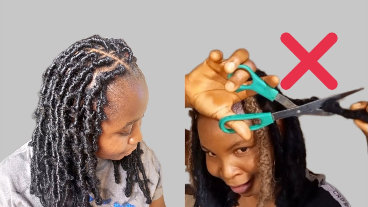 How to take down faux locs braids - YouTube