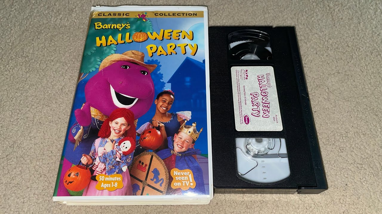 Opening And Closing To Barney’s Halloween Party 1998 VHS - YouTube