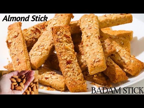 Perfect Almond Stick || बिना अंडे 🥚 के घर की चार चीज़ों से बनाए बेकरी ...