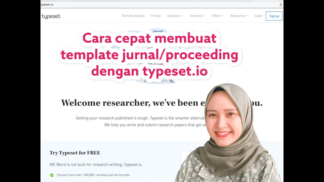 MEMBUAT TEMPLATE PROSIDING/JURNAL SECARA OTOMATIS | TYPESET.IO - YouTube