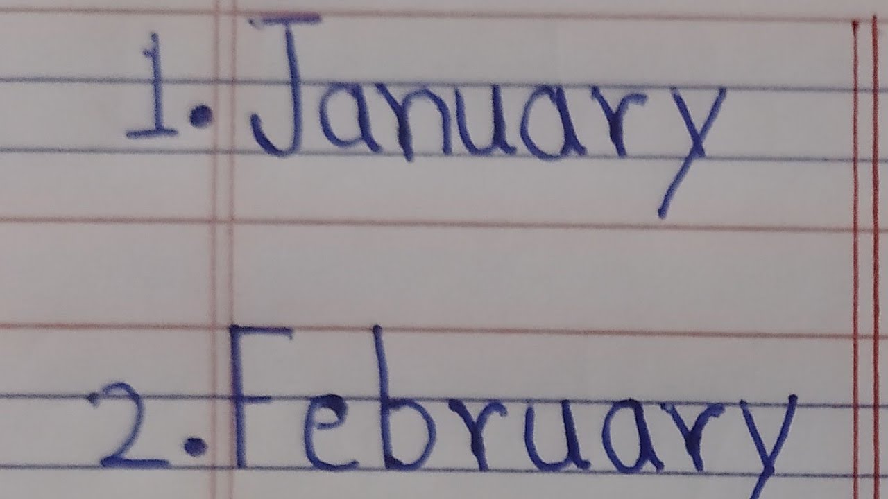 Months of a year l January February spellings l saal ke mahine l ...